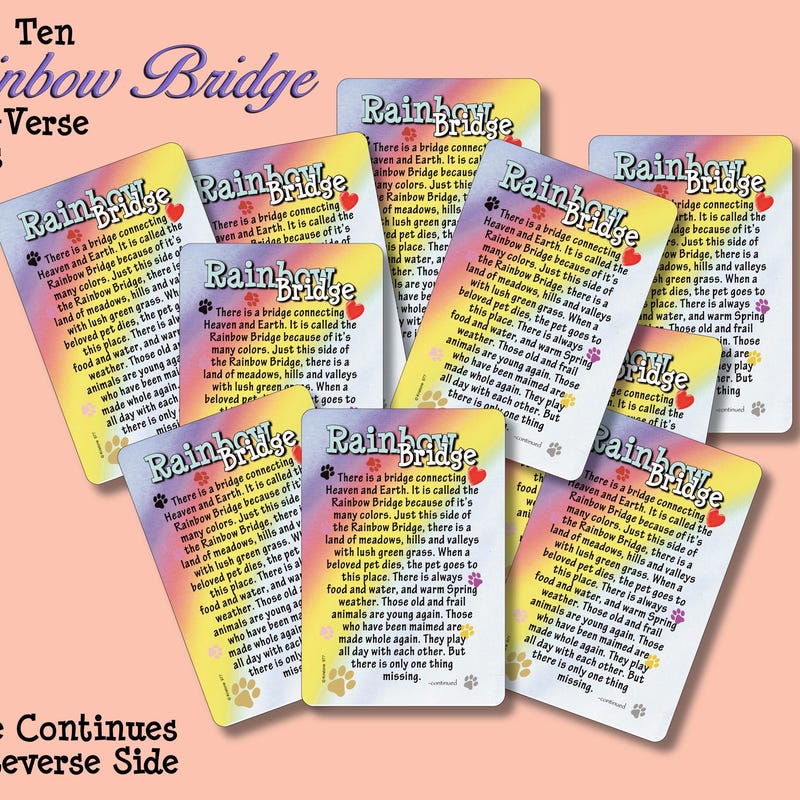 Mini Memorial Cards - Etsy