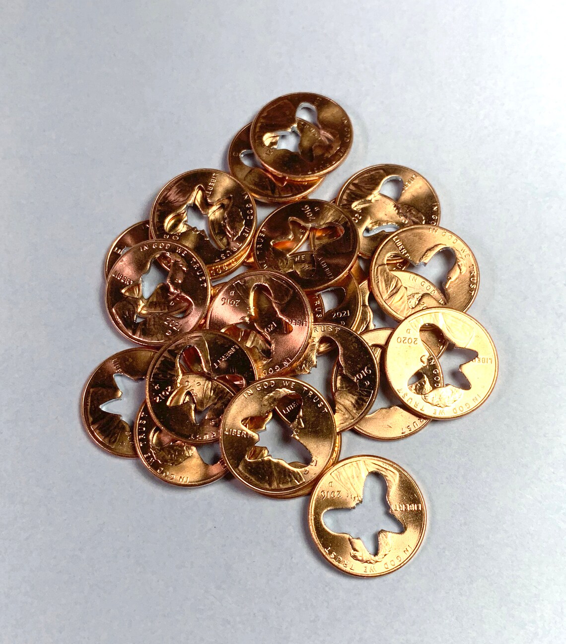 Keepsake Penny Butterfly Penny Butterfly Pennies From - Etsy