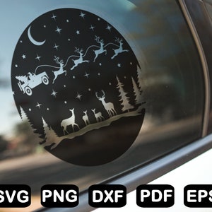 Santa off Road Svg, Santa 4x4 Design, Christmas Offroad Svg, Svg File ...