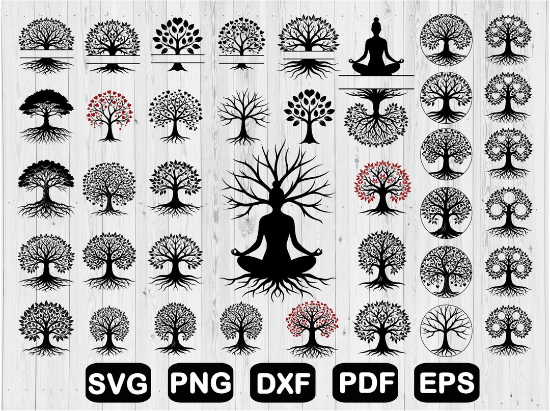 Tree of Life Svg Bundle, Tree of Life Png, Tree of Life Clipart, Tree ...