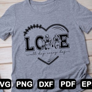 Valentines Day Football Svg, Love Football Svg, Customizable Valentine ...