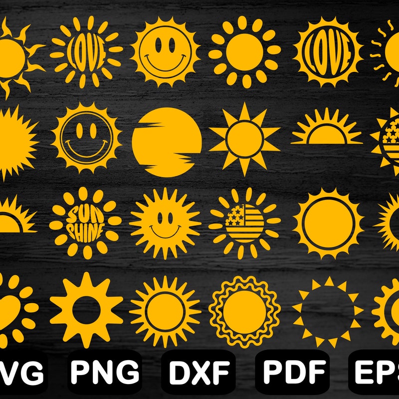 Sun Svg - Etsy