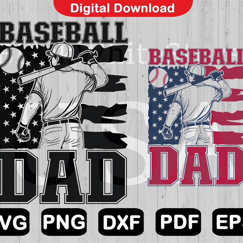 Baseball Dad Svg - Etsy