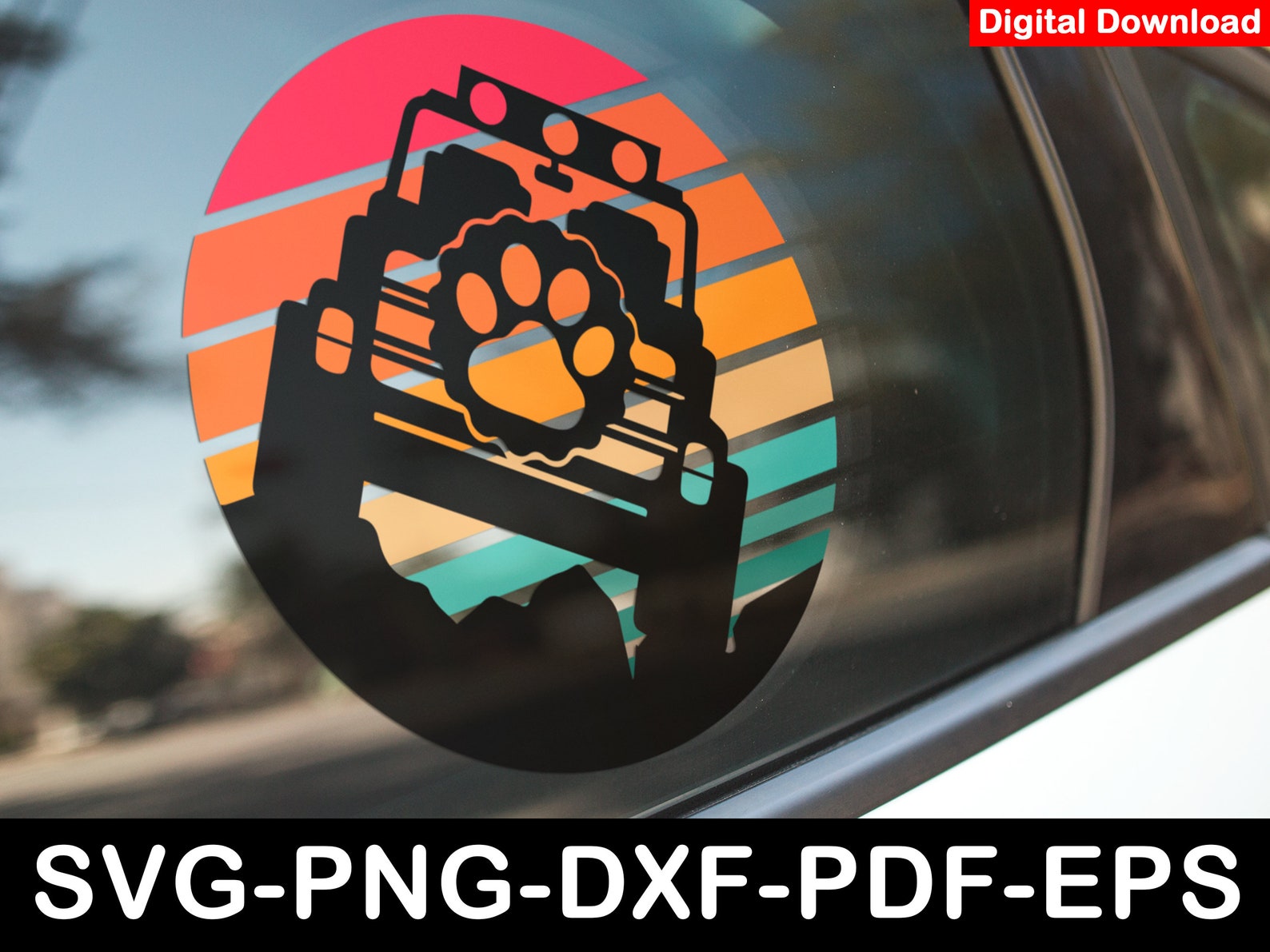 Off Road Dog Paw Svg 4x4 Paw Cricut Files Iron on Transfer - Etsy