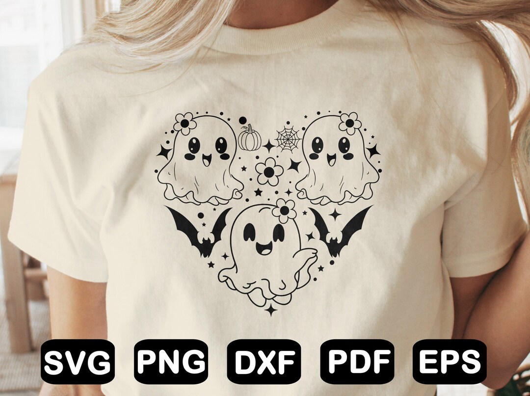 Daisy Ghost Svg, Daisy Ghost Shirt Svg, Cute Halloween Svg, Spooky ...