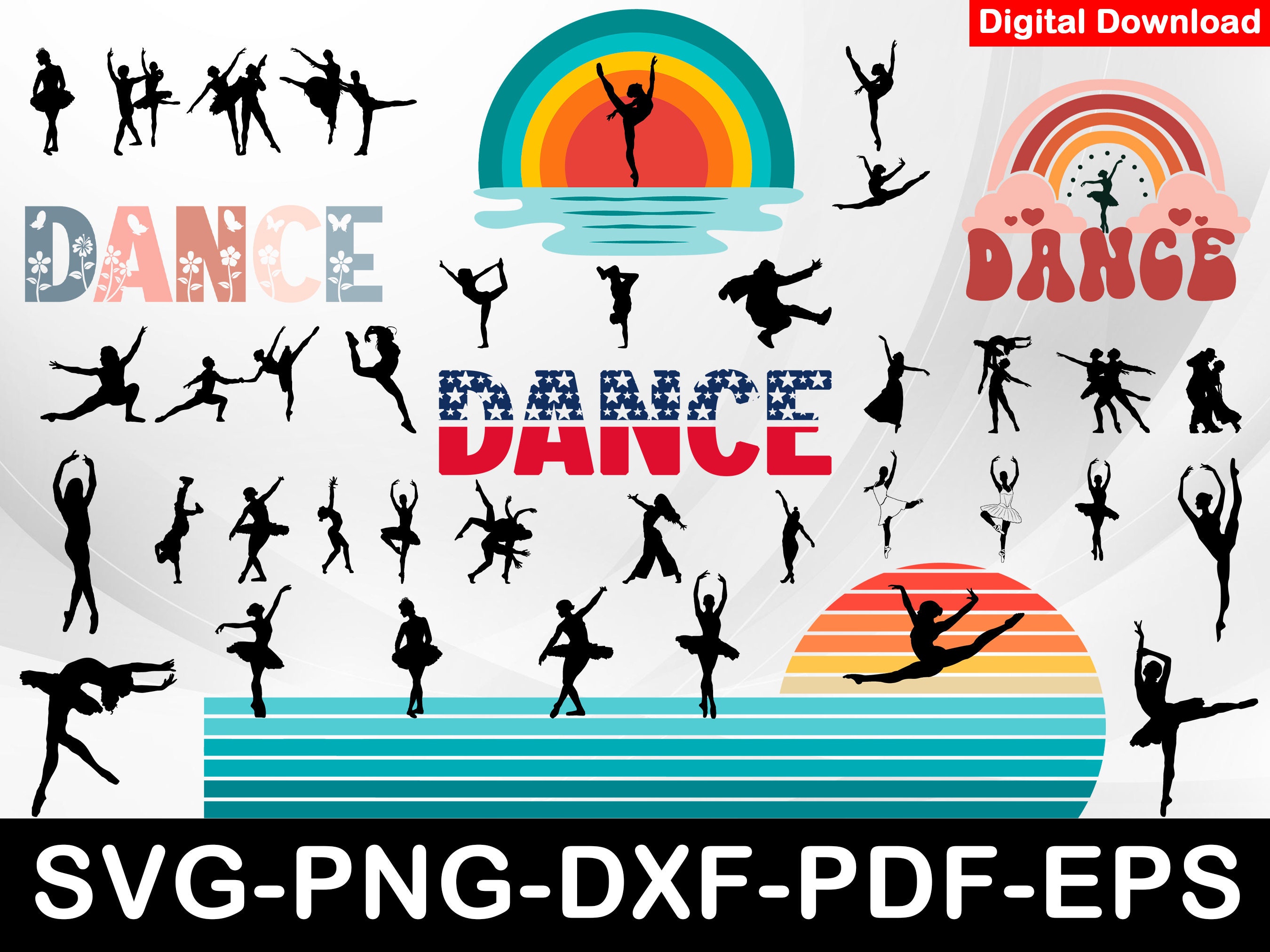 Dance Svg Bundle Dance Bundle SVG File for Cricut Dance - Etsy
