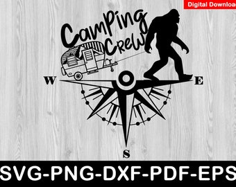 Bigfoot Compass Svg - Etsy
