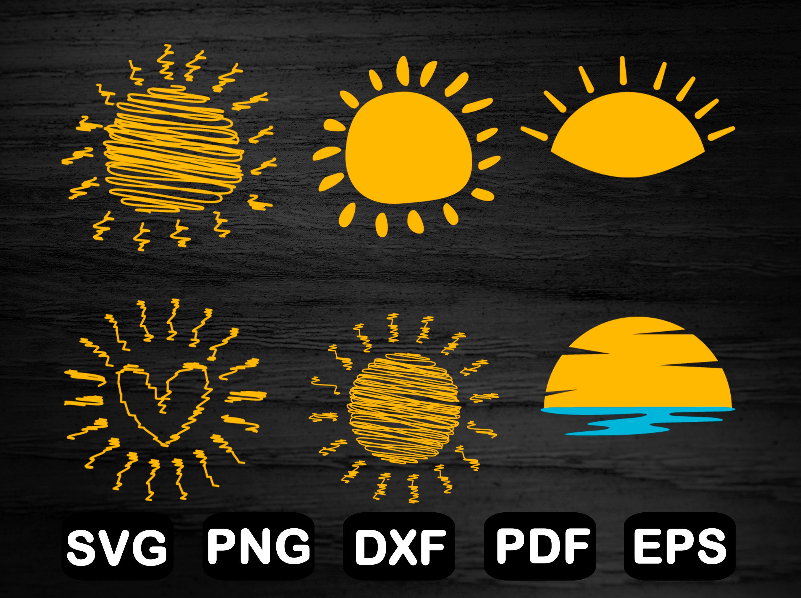 Sun Svg Bundle Sun Png Files Summer Svg Bundle Hello Summer - Etsy ...