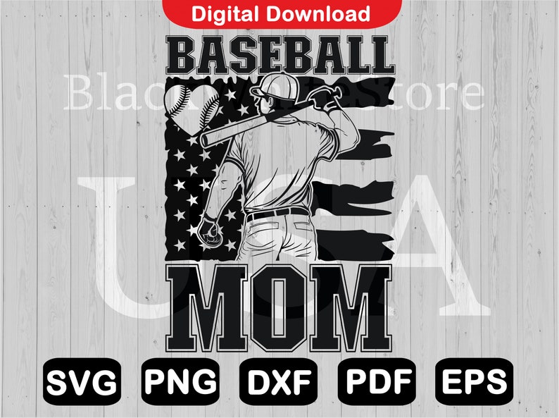 Baseball Mom SVG: Shirt Design, Cricut Cut Files (digital Download) - Etsy