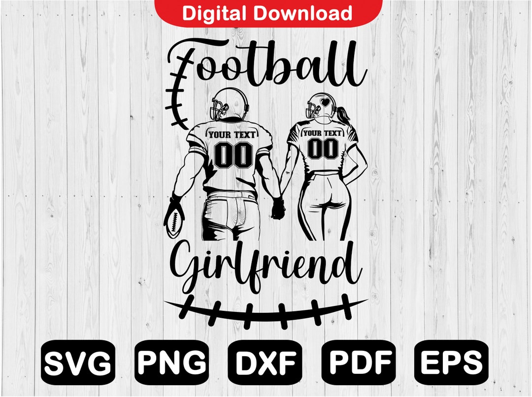 Football Girlfriend Svg, Football Shirt Svg, Football Season Svg, Svg ...