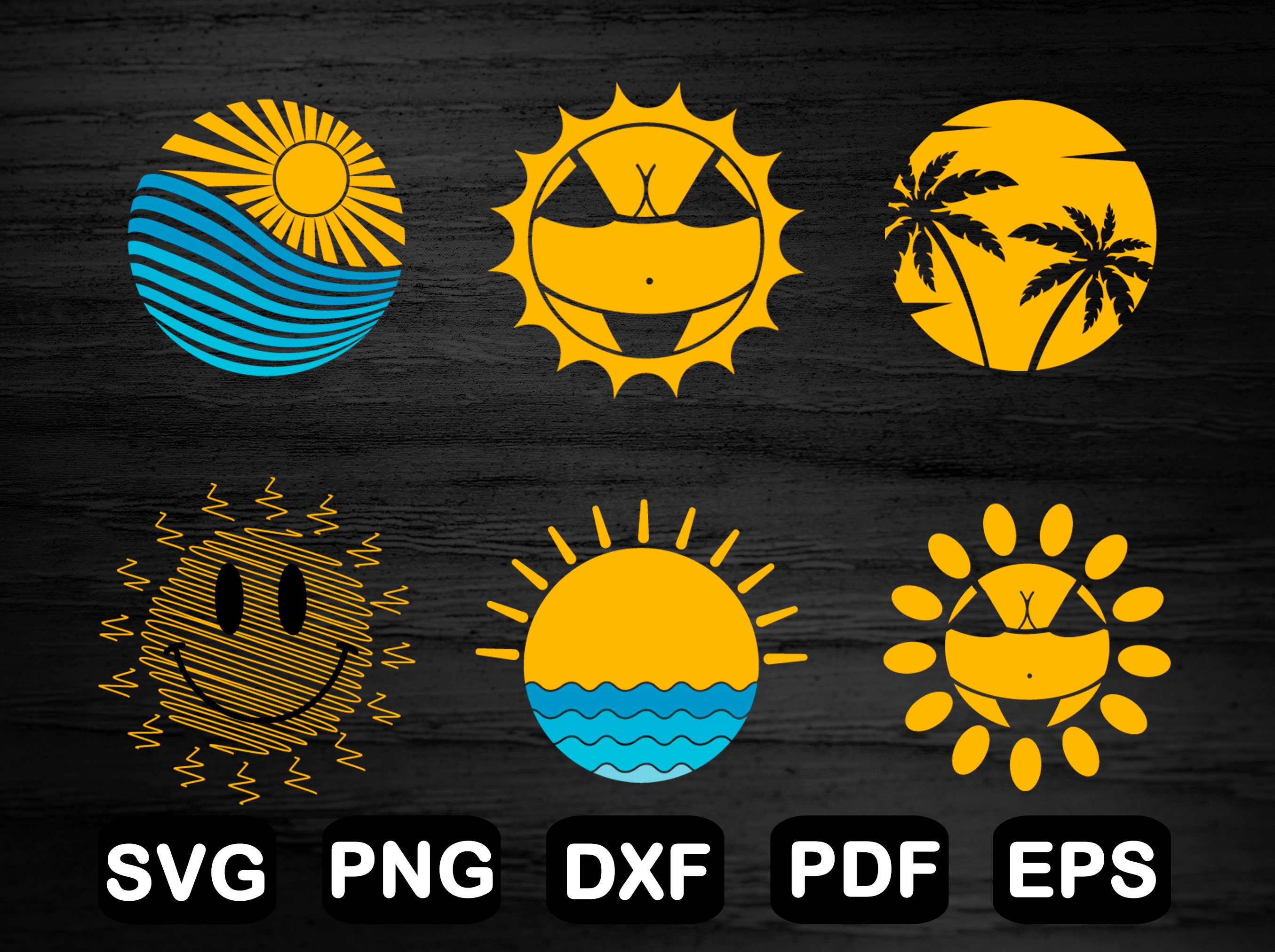 Sun Svg Bundle Sun Png Files Summer Svg Bundle Hello Summer - Etsy ...