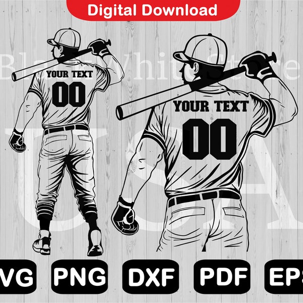 Baseball Player - Etsy