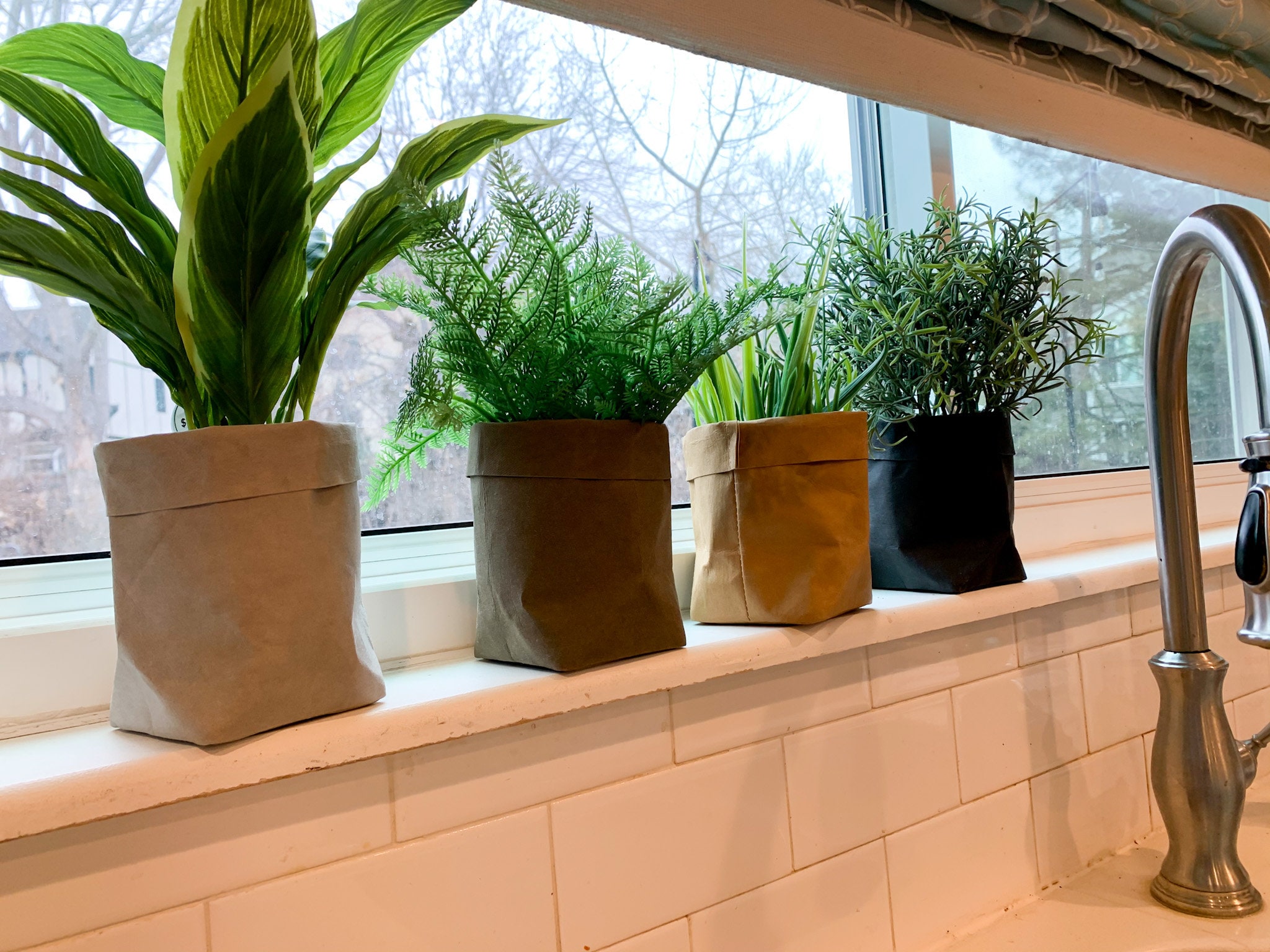 Kraft Paper Plant Bags for Plants Paper Bag Storage Containers Plant ...