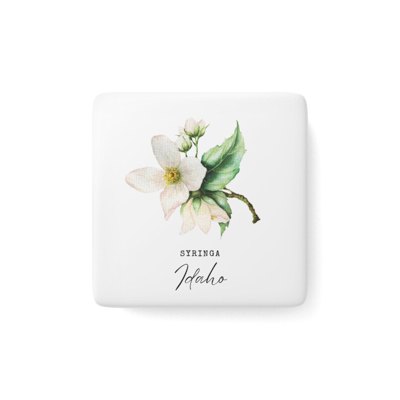 State Flower Magnet State Flower Gift Idea for State Gift for Mom ...