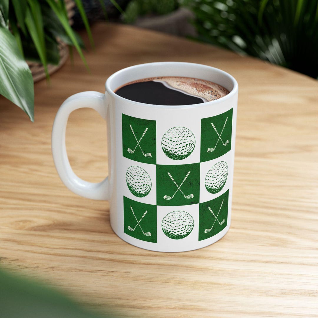 Golf Mug Golf Lover Gift Golf Theme Coffee Cup Golfer Tea Mug Golfing ...