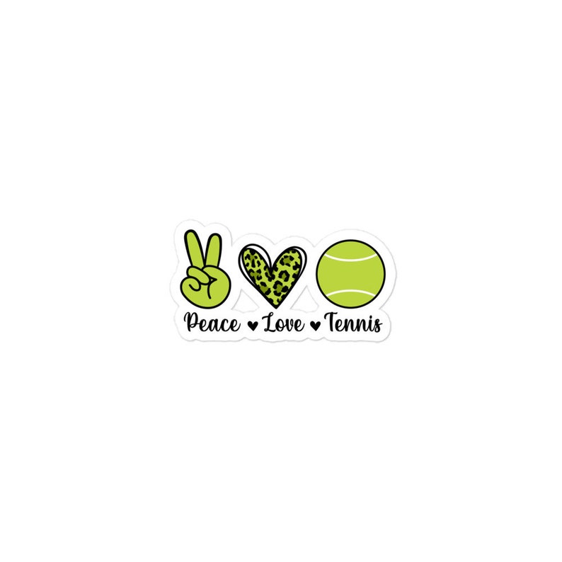 Peace Love Tennis Sticker for Tennis Player Tennis Sticker Gift for ...