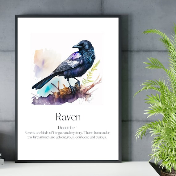 Raven Bird Painting