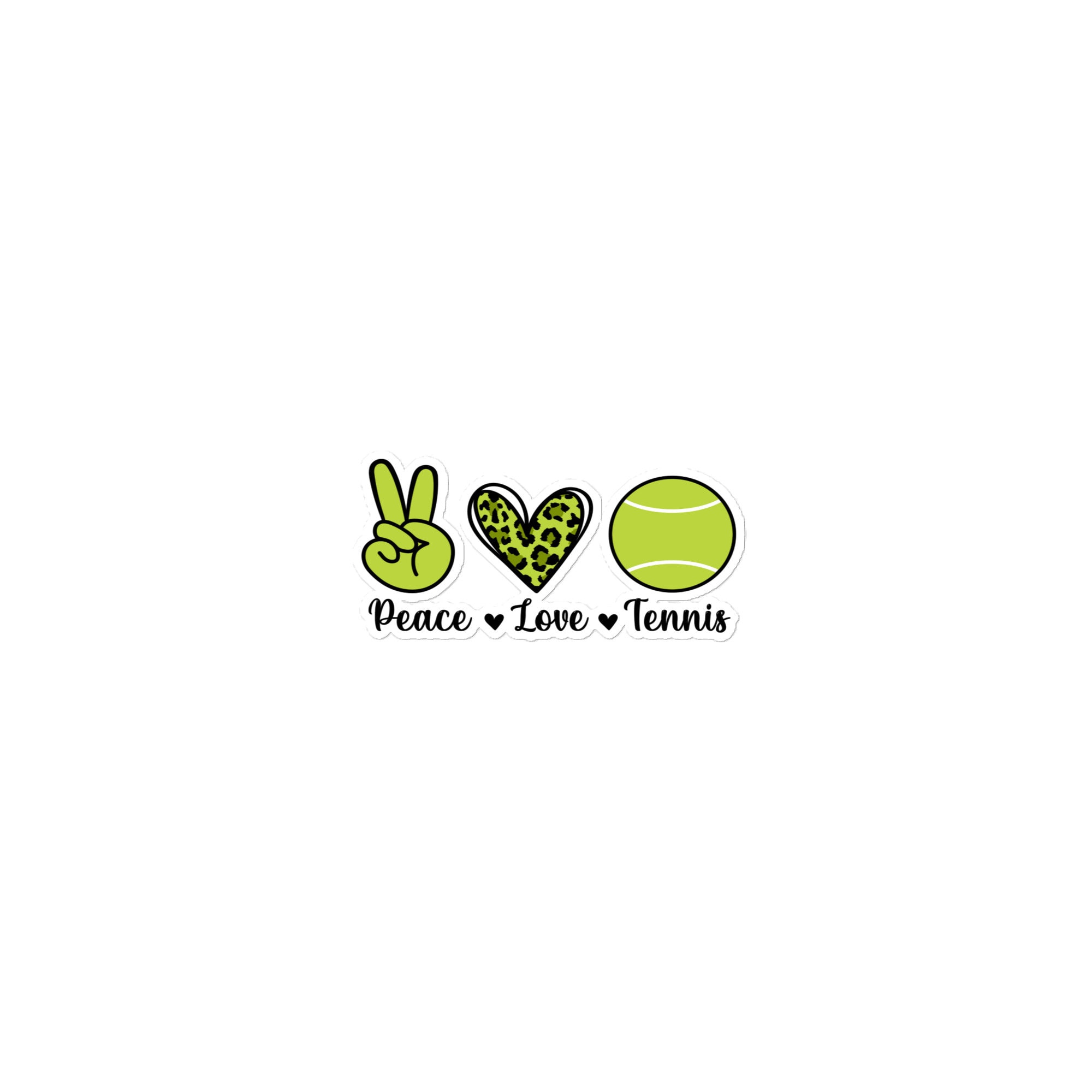 Peace Love Tennis Sticker for Tennis Player Tennis Sticker Gift for ...