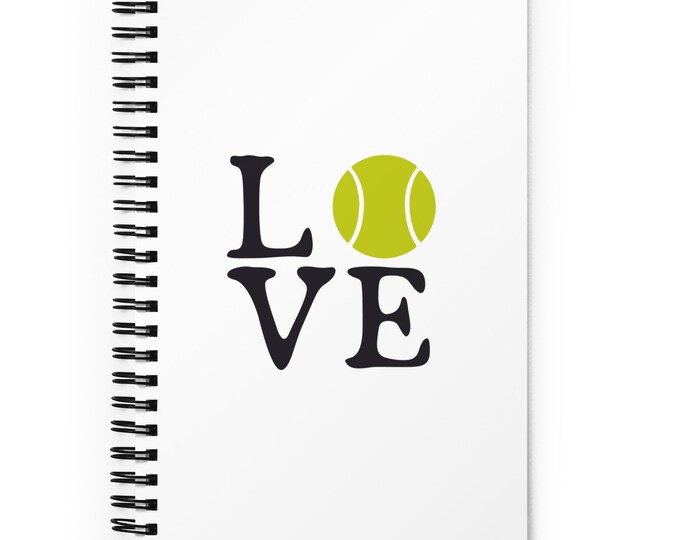 Tennis Notebook, Sport Notebooks, Tennis Captain Gift, Tennis Gift for ...