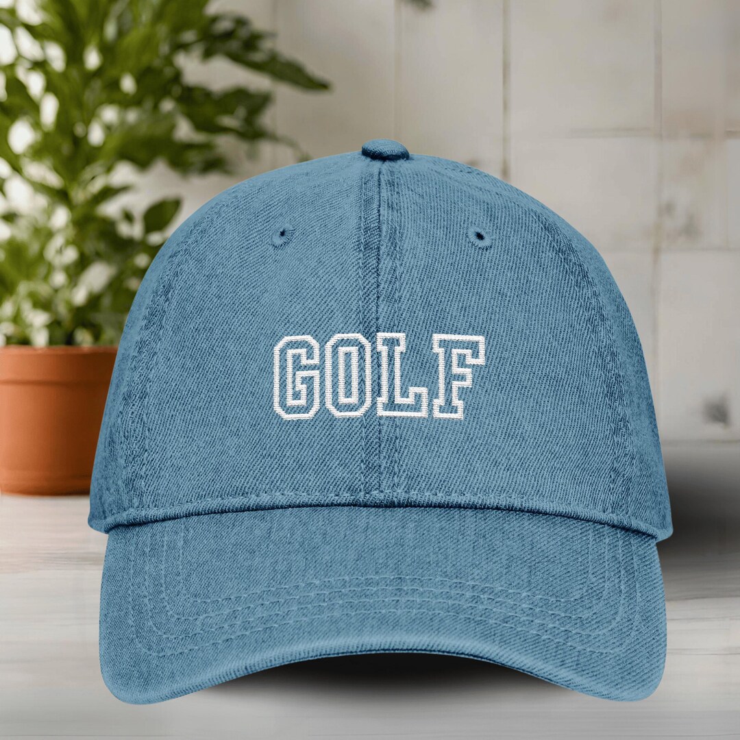 Golf Baseball Cap Golf Hat Golf Cap Golf Team Cap Golf Embroidered ...