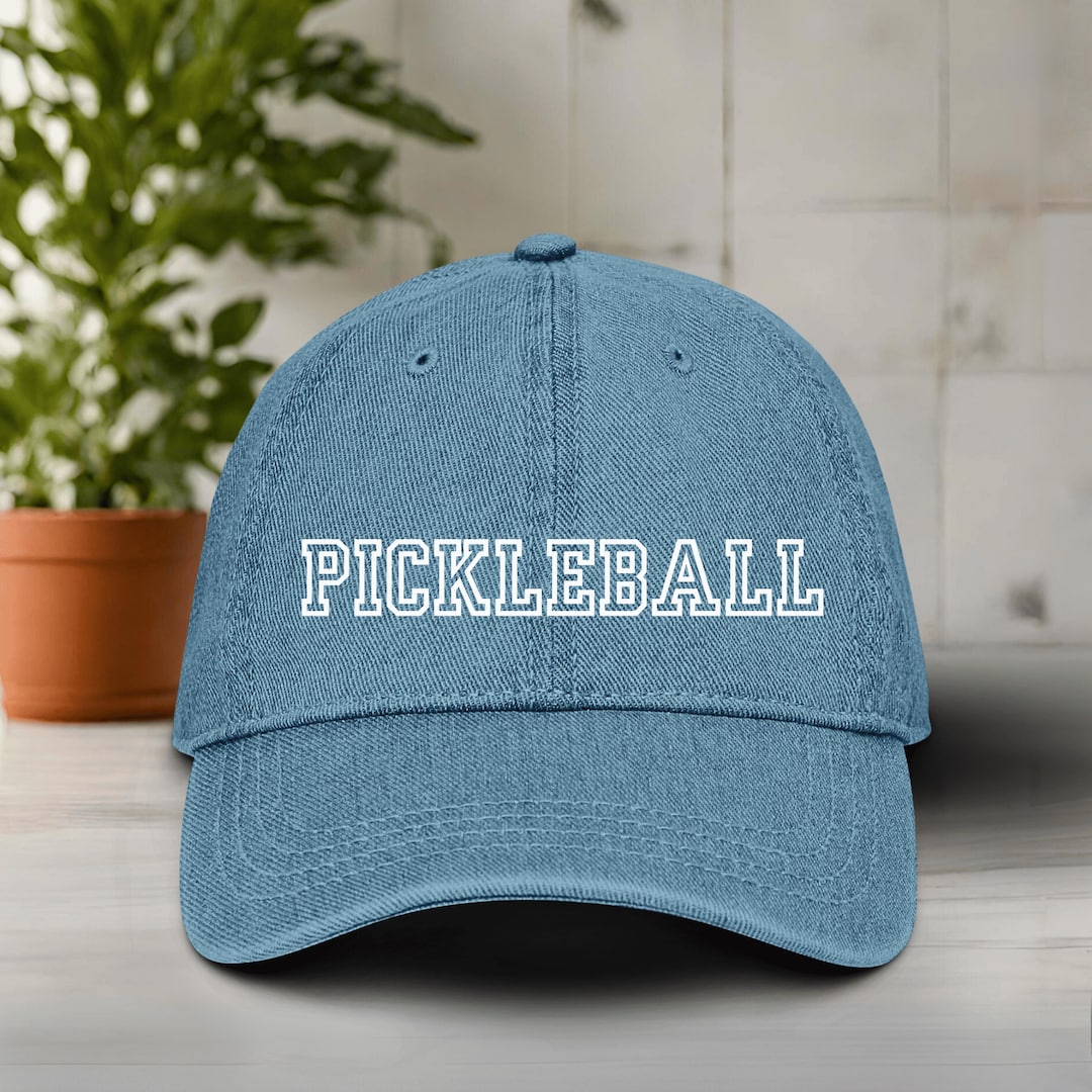 Pickleball Cap Pickleball Team Cap Pickleball Embroidered Denim Hat ...