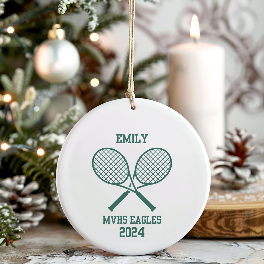 Custom Tennis Ornament Tennis Player Ornament Tennis Team Gift Tennis ...