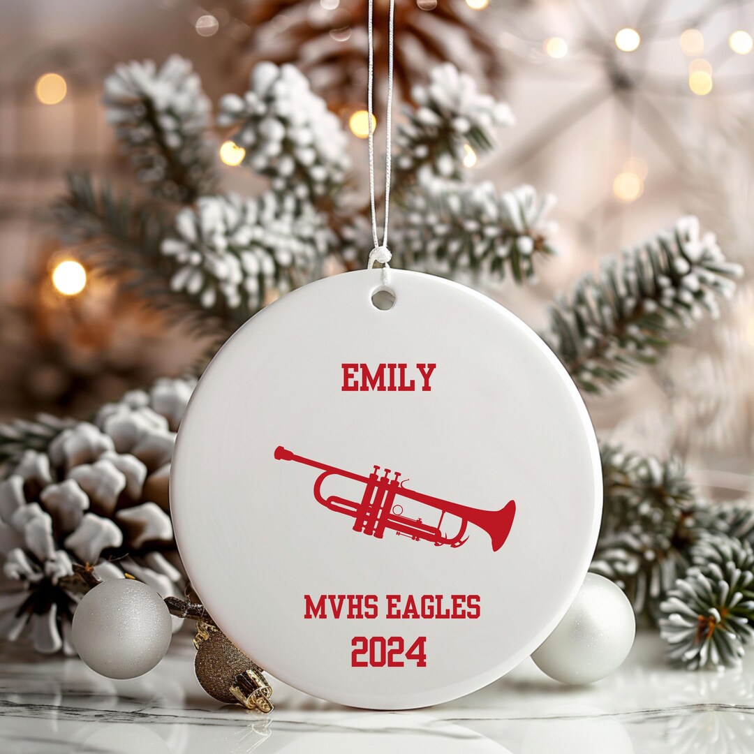 Gift for Trumpet Player Ornament Personalized Christmas Tree Decor ...