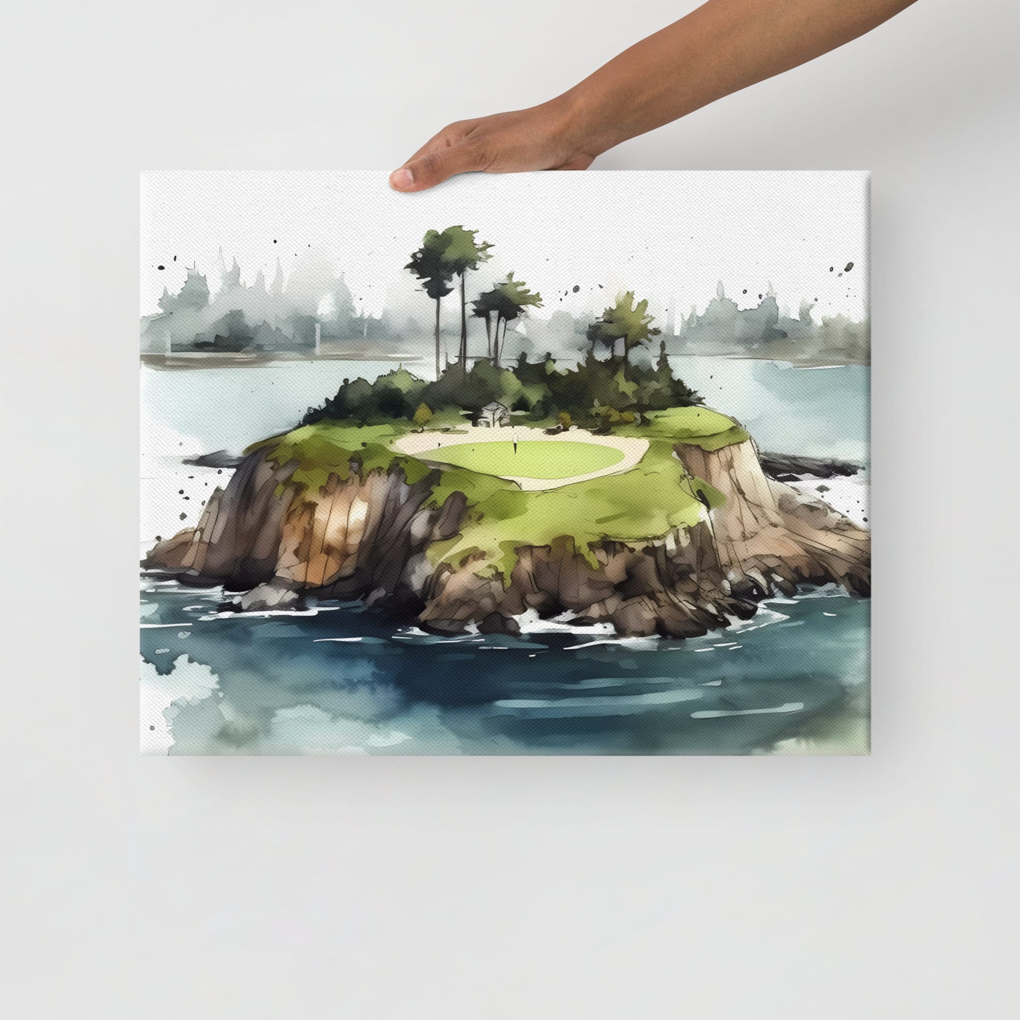 Golf Course Artwork Golf Course Wall Art Golf Art Print Gift for Golfer ...