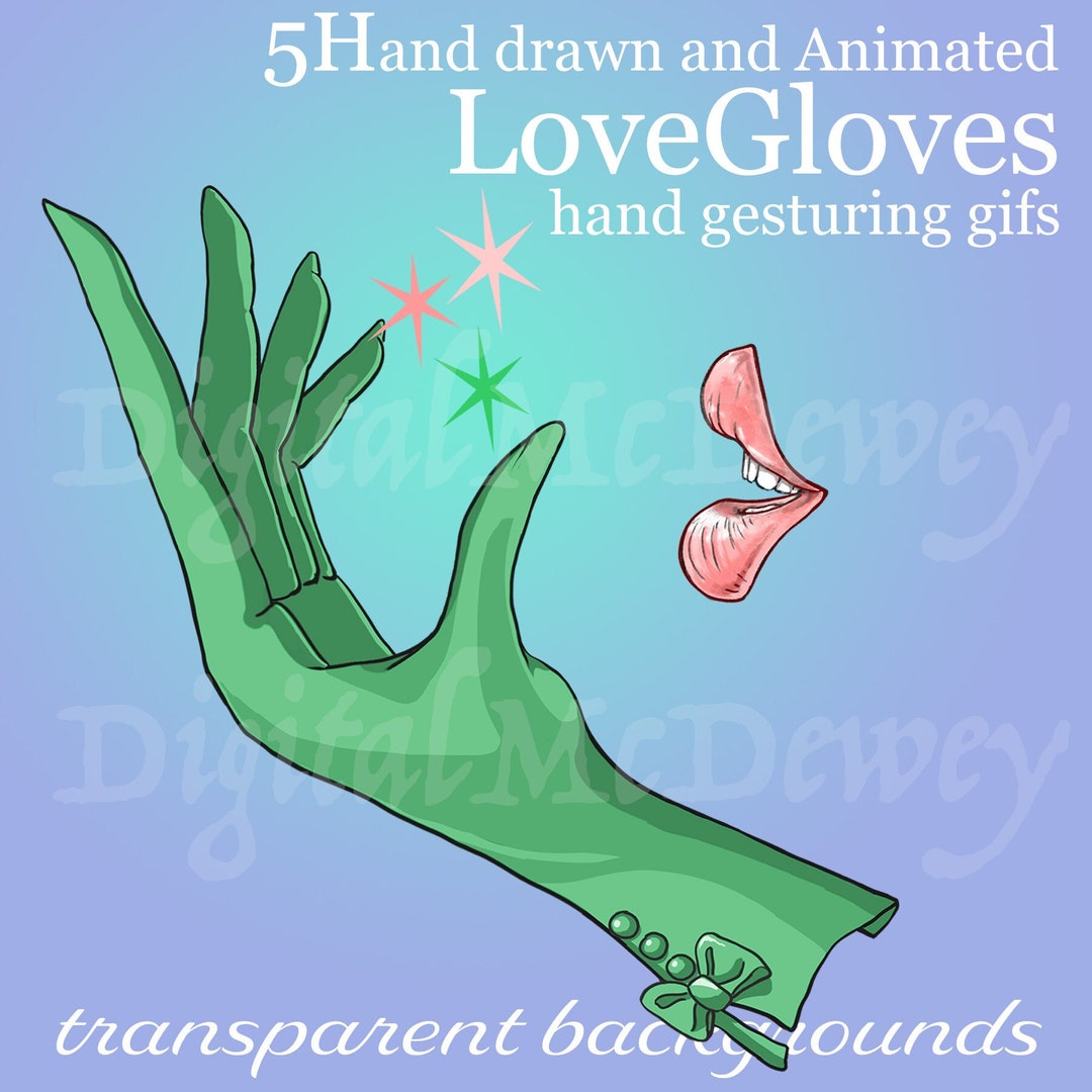 Sassy Love Hand Gestures/5 Gifs/digital Stickers/medium Skin Tone ...