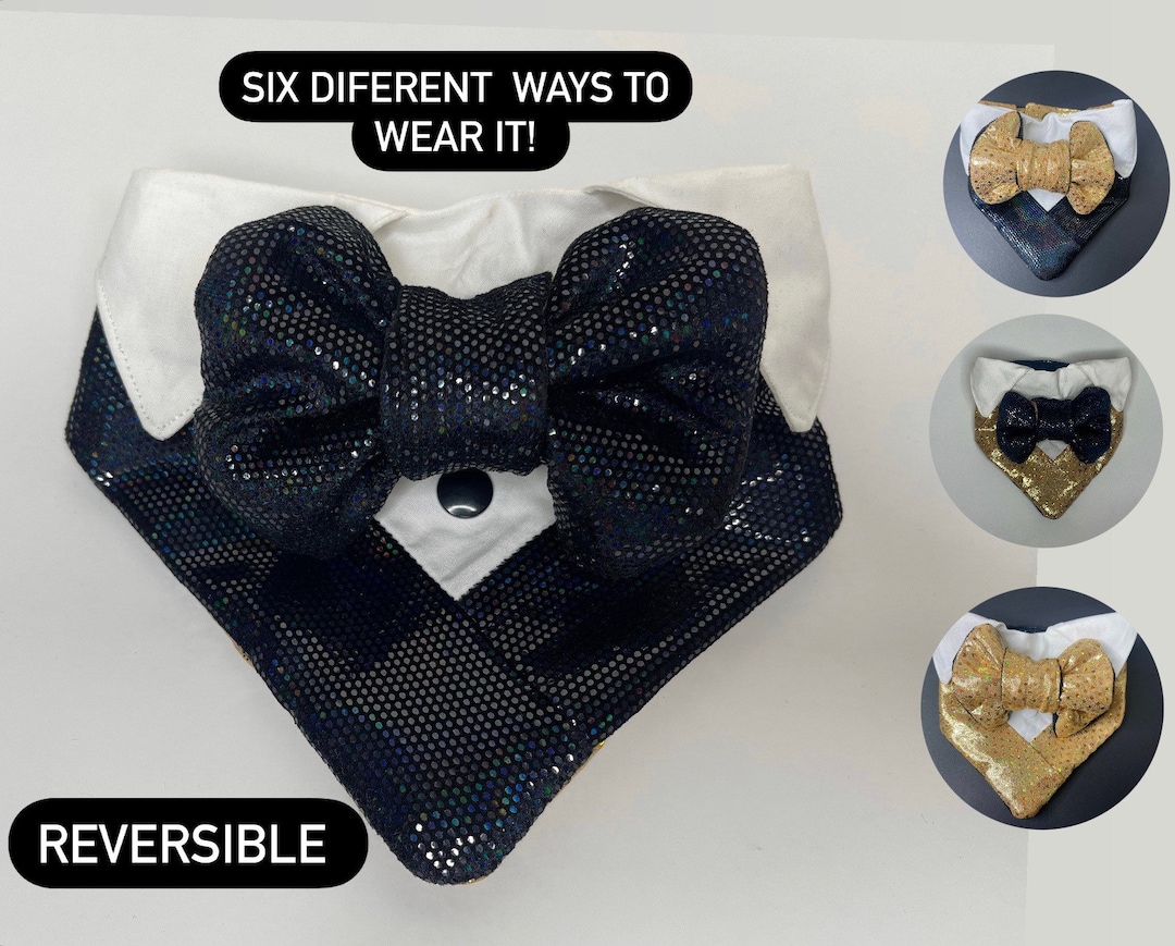 Customized Reversible Tuxedo Suit Bow Tie Necktie Neck Collar Scarf ...