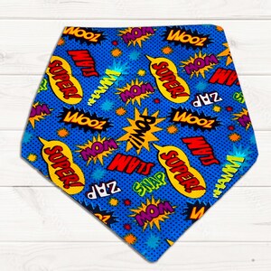 Spider Man Halloween Dog Bandana / Vintage Spiderman Comic Strip, Pow ...