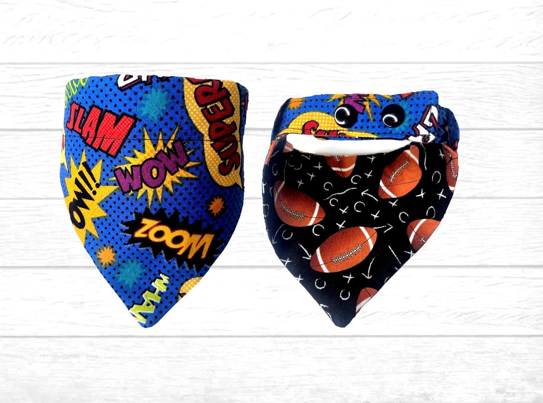 Hand Made Reversible Superhero Pow Wow Bam Boom Kaboom/football, Snap ...