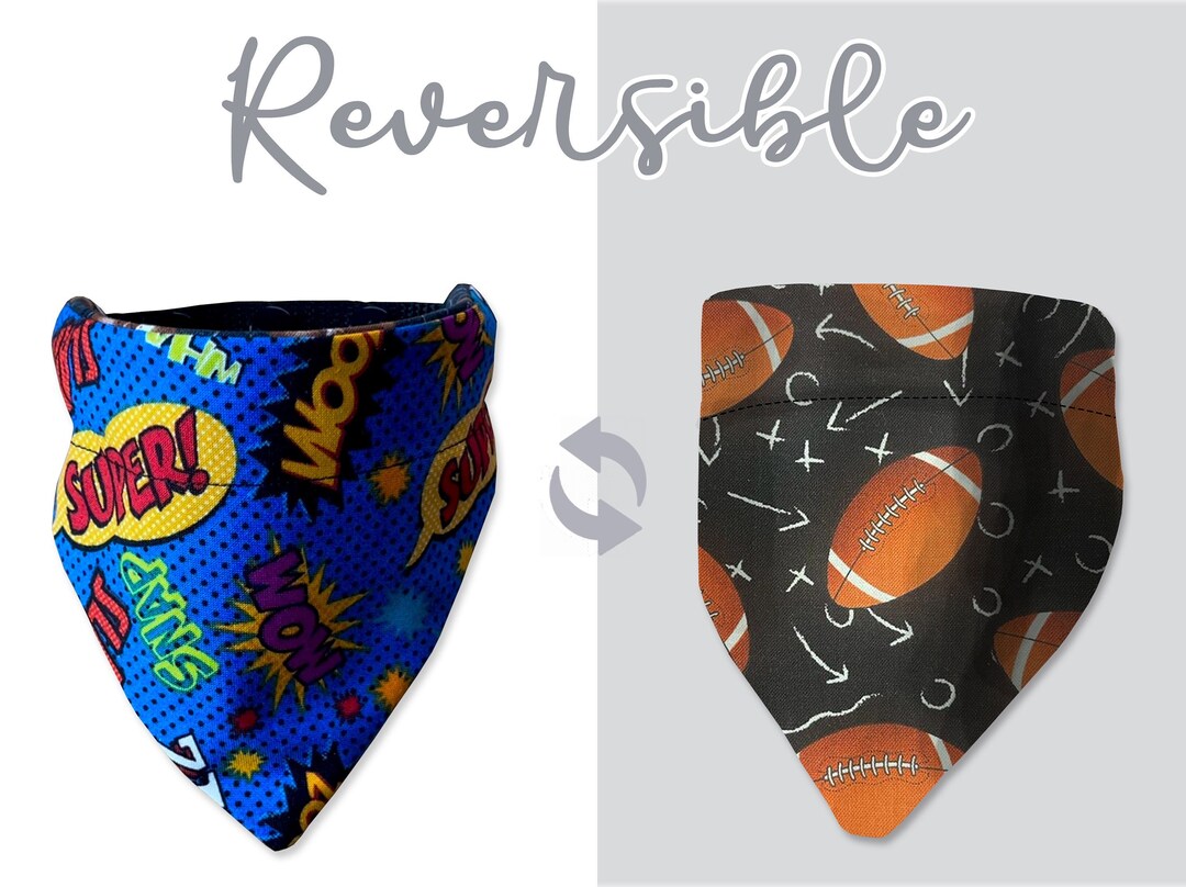 Hand Made Reversible Superhero Pow Wow Bam Boom Kaboom/football, Snap ...