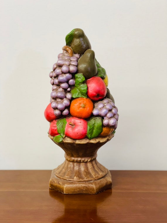 Vintage Hand Painted Fruit Topiary Decor - Etsy