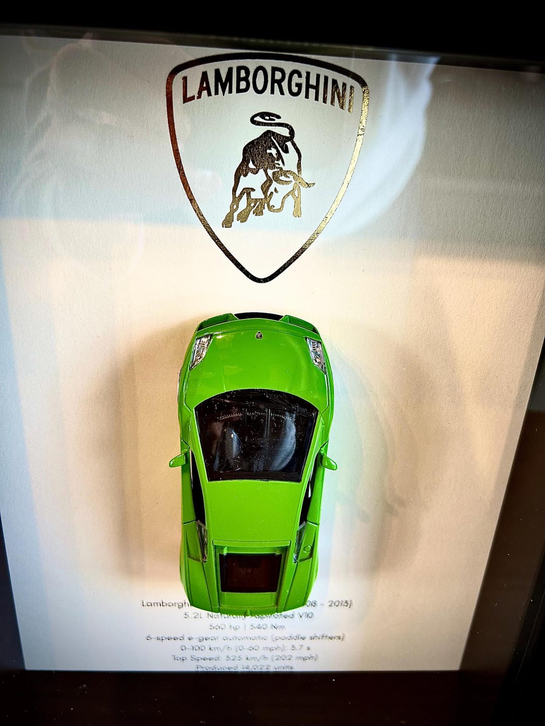 3D Frame Lamborghini Gallardo - Etsy