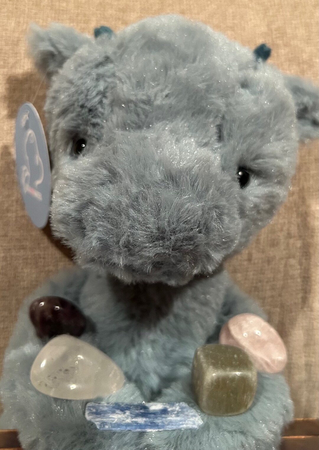 Plush With Crystals - Ky - Blue Kyanite - Soul Mates Plush - Etsy