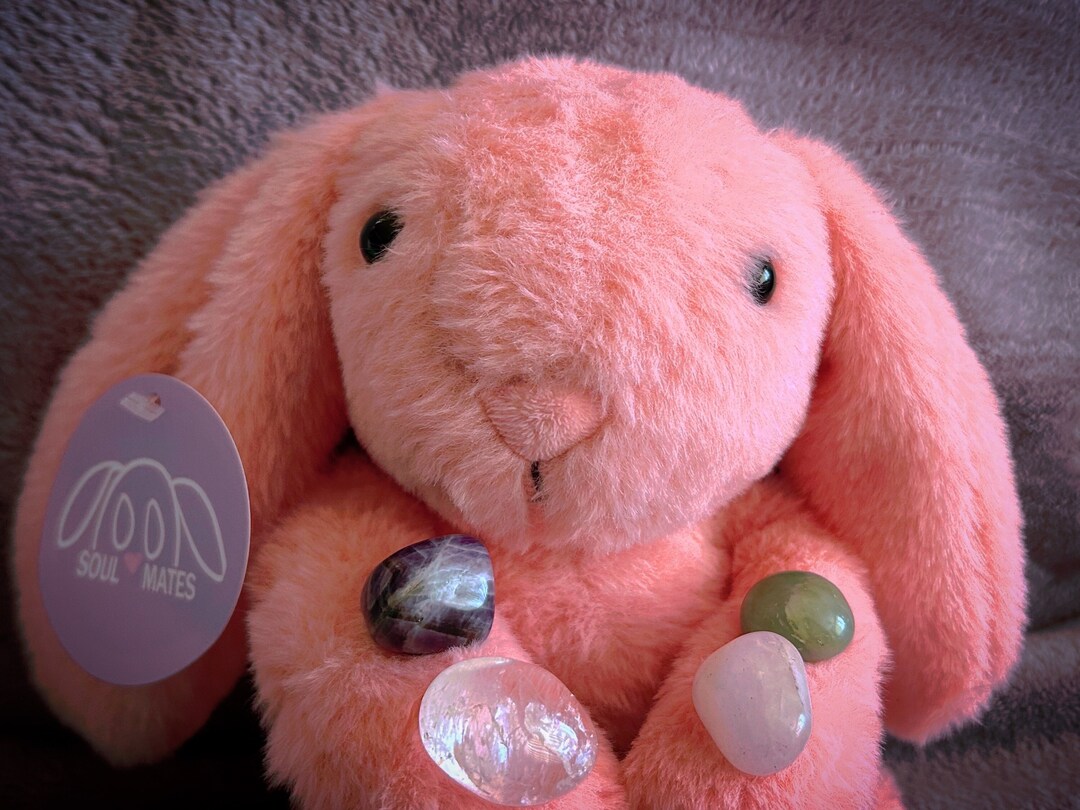 Plush With Crystals - Rosie - Rose Quartz Plush - Soul Mates Plush ...