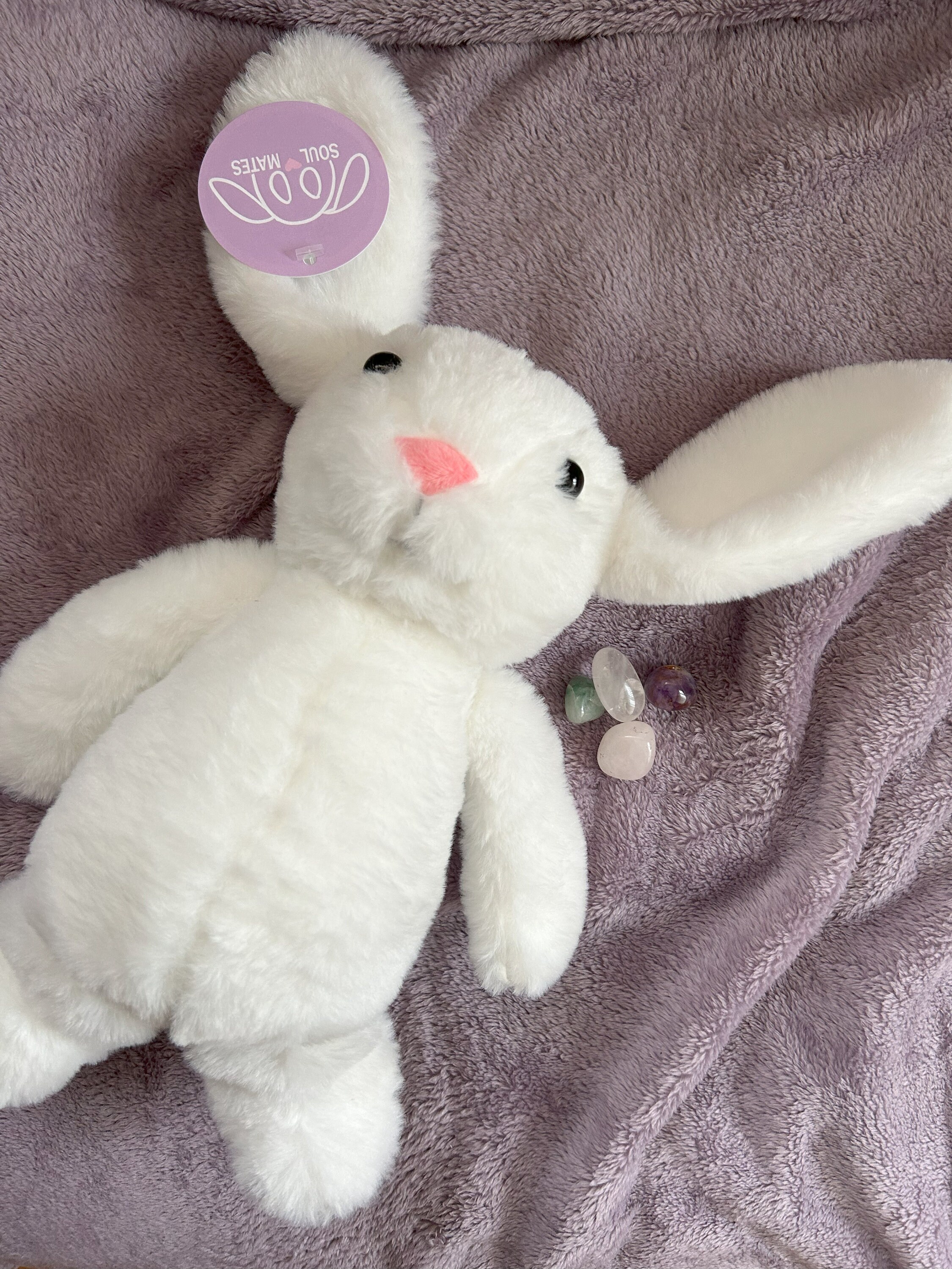 Plush With Crystals - Claire - Clear Quartz - Soul Mates Plush - Etsy