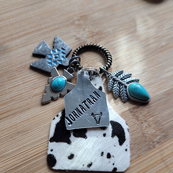 Western Keychain - Etsy