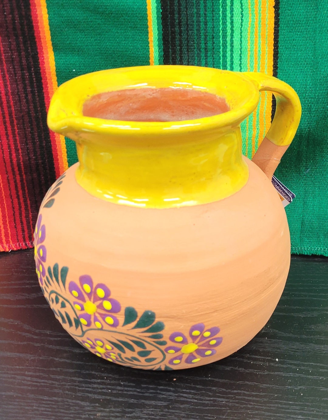 Mexican Water Jug Clay Water Jug Jarro De Barro Mexica - Etsy