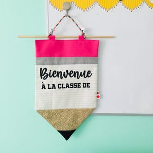 Personalized French Classroom Banner: Bienvenue Pencil Sign - Etsy