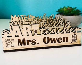 Teacher Desk Sign - Etsy