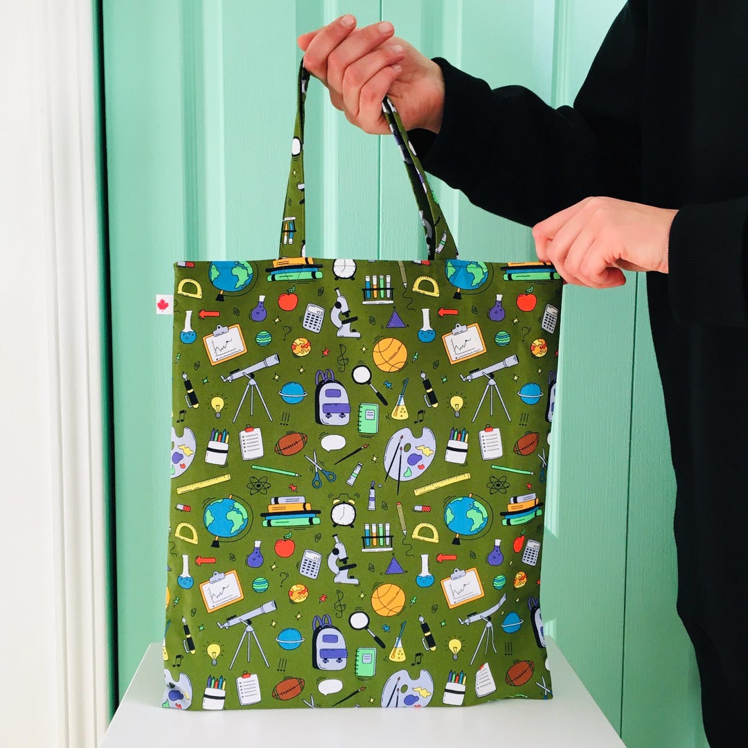 Teacher Tote Bag Gift for Her School Shoulder Bag Educational Assistant ...