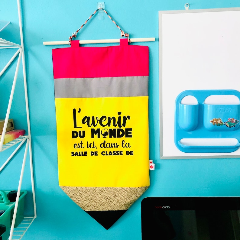 Personalized French Teacher Gift: Fabric Classroom Banner - Etsy