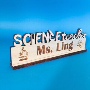 Science Teacher Gift for Her Science Teacher Name Sign Personalized ...