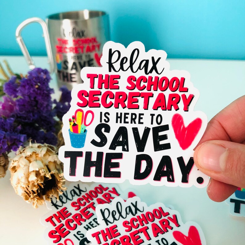 Sticker School Secretary Vinyl Decal School Secretary Gift - Etsy