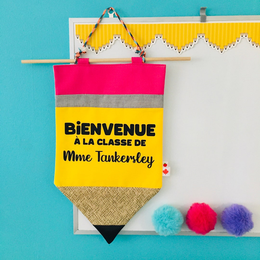 French Classroom Wall Hanging English Teacher Gift for Her Classroom ...