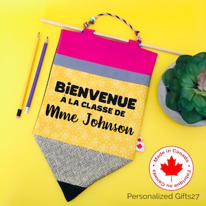 Personalized French Classroom Banner: Bienvenue Pencil Sign - Etsy