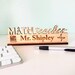Math Teacher Desk Plaque for Classroom Decor for Math Teacher - Etsy