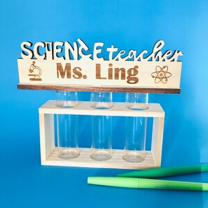 Science Teacher Gift for Her Science Teacher Name Sign Personalized ...